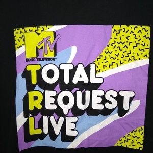 MTV | Shirts | Mtv Total Request Live Black Tshirt | Poshmark